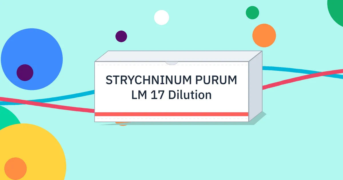 Symbolbild: Packung mit der Aufschrift STRYCHNINUM PURUM LM 17 Dilution (PZN 13207702) – Verfügbarkeit und Bezug in Apotheken in Frankfurt am Main