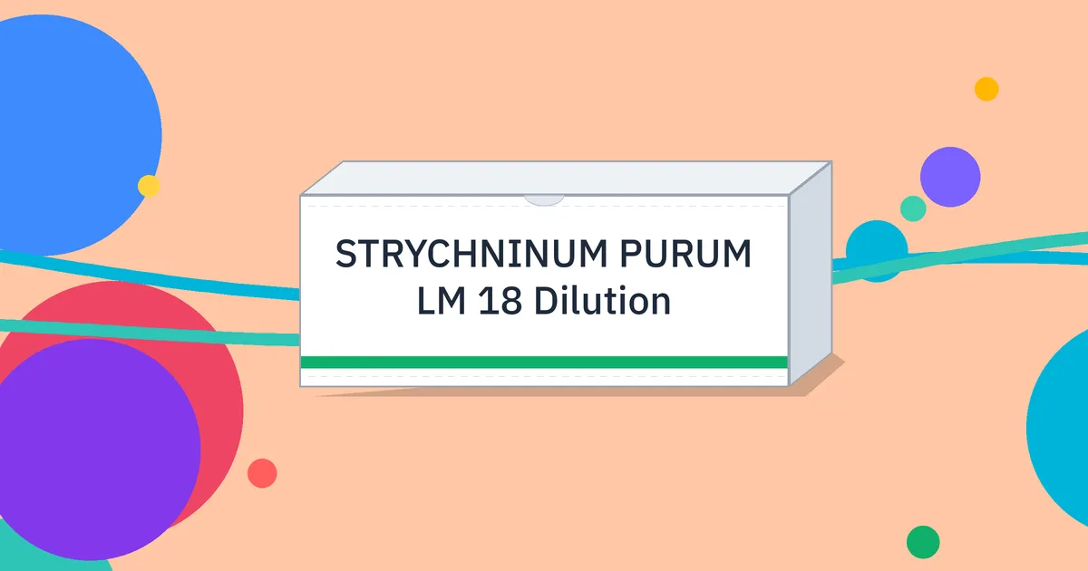 Symbolbild: Packung mit der Aufschrift STRYCHNINUM PURUM LM 18 Dilution (PZN 13207719) – Verfügbarkeit und Bezug in Apotheken in Frankfurt am Main