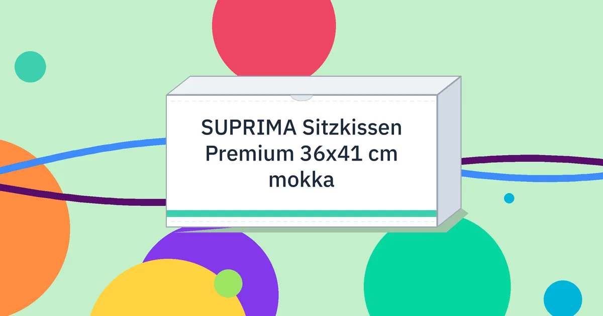 Symbolbild: Packung mit der Aufschrift SUPRIMA Sitzkissen Premium 36x41 cm mokka (PZN 20161432) – Verfügbarkeit und Bezug in Apotheken in Frankfurt am Main