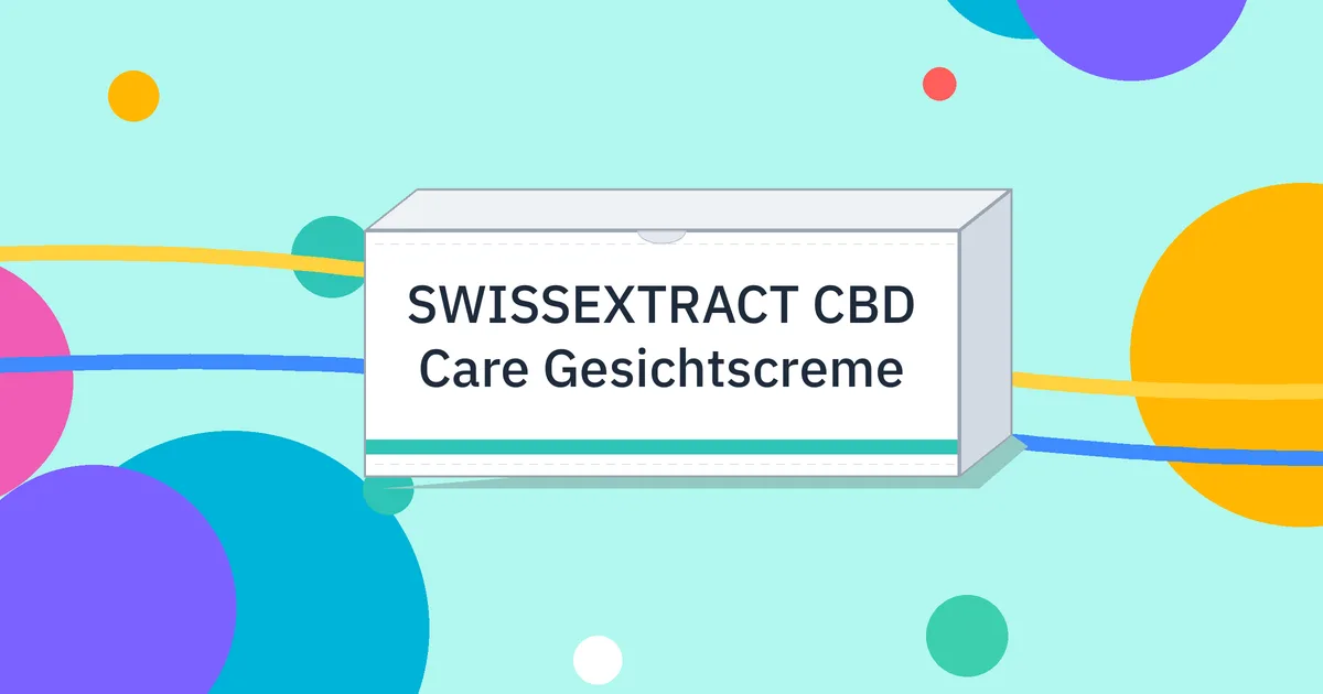 Symbolbild: Packung mit der Aufschrift SWISSEXTRACT CBD Care Gesichtscreme (PZN 20695056) – Verfügbarkeit und Bezug in Apotheken in Frankfurt am Main