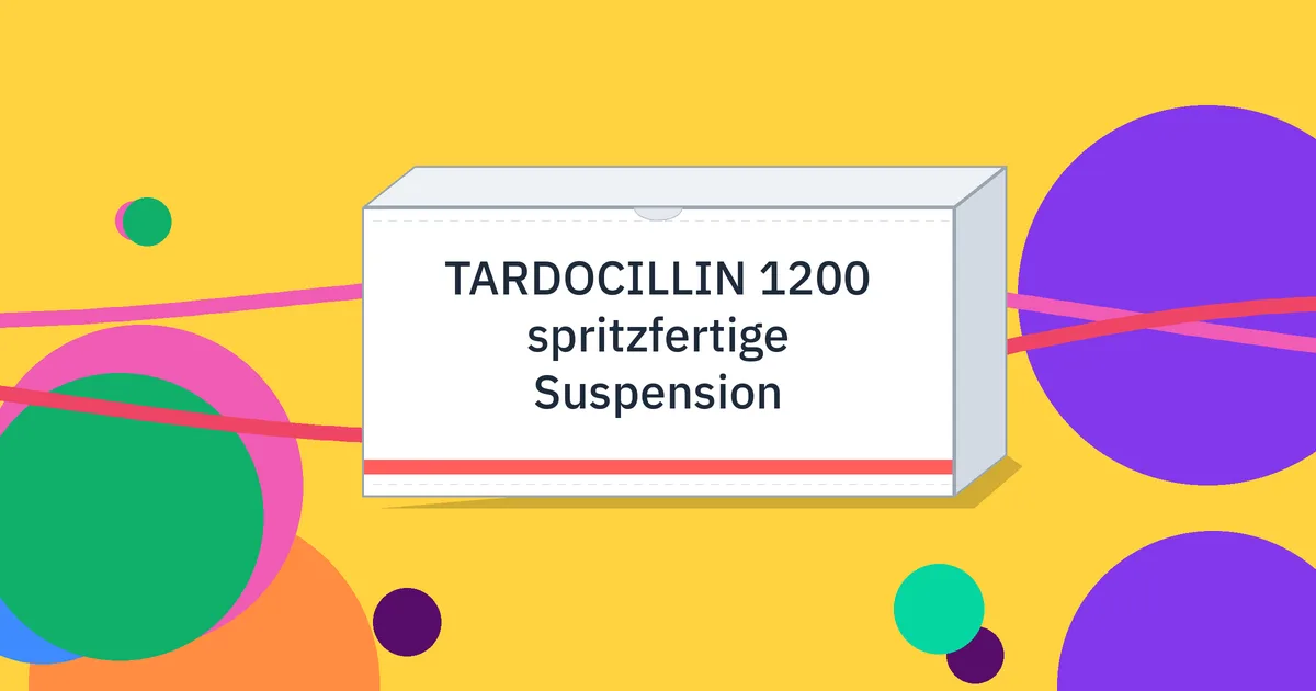 Symbolbild: Packung mit der Aufschrift TARDOCILLIN 1200 spritzfertige Suspension (PZN 00627414) – Verfügbarkeit und Bezug in Apotheken in Frankfurt am Main