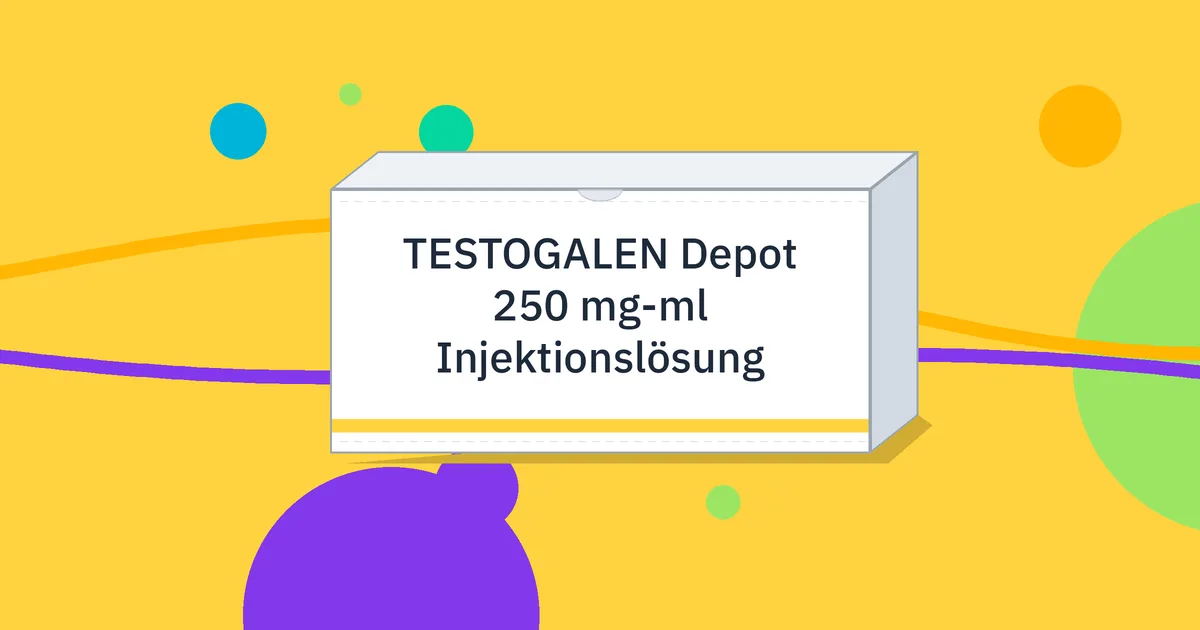 Symbolbild: Packung mit der Aufschrift TESTOGALEN Depot 250 mg-ml Injektionslösung (PZN 20122685) – Verfügbarkeit und Bezug in Apotheken in Frankfurt am Main