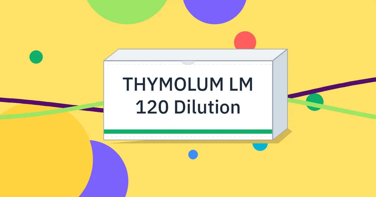 Symbolbild: Packung mit der Aufschrift THYMOLUM LM 120 Dilution (PZN 13222794) – Verfügbarkeit und Bezug in Apotheken in Frankfurt am Main