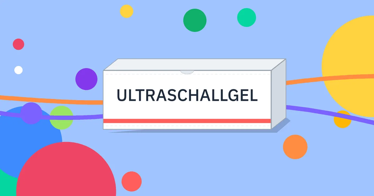 Symbolbild: Packung mit der Aufschrift ULTRASCHALLGEL (PZN 01440853) – Verfügbarkeit und Bezug in Apotheken in Frankfurt am Main