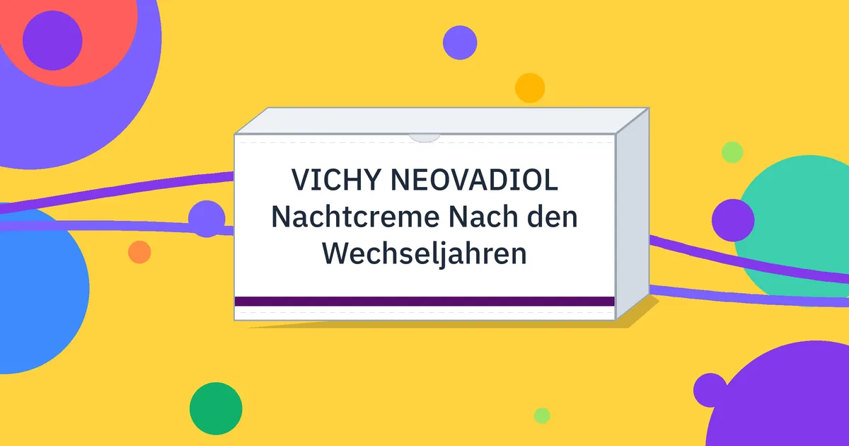 Symbolbild: Packung mit der Aufschrift VICHY NEOVADIOL Nachtcreme Nach den Wechseljahren (PZN 17258458) – Verfügbarkeit und Bezug in Apotheken in Frankfurt am Main