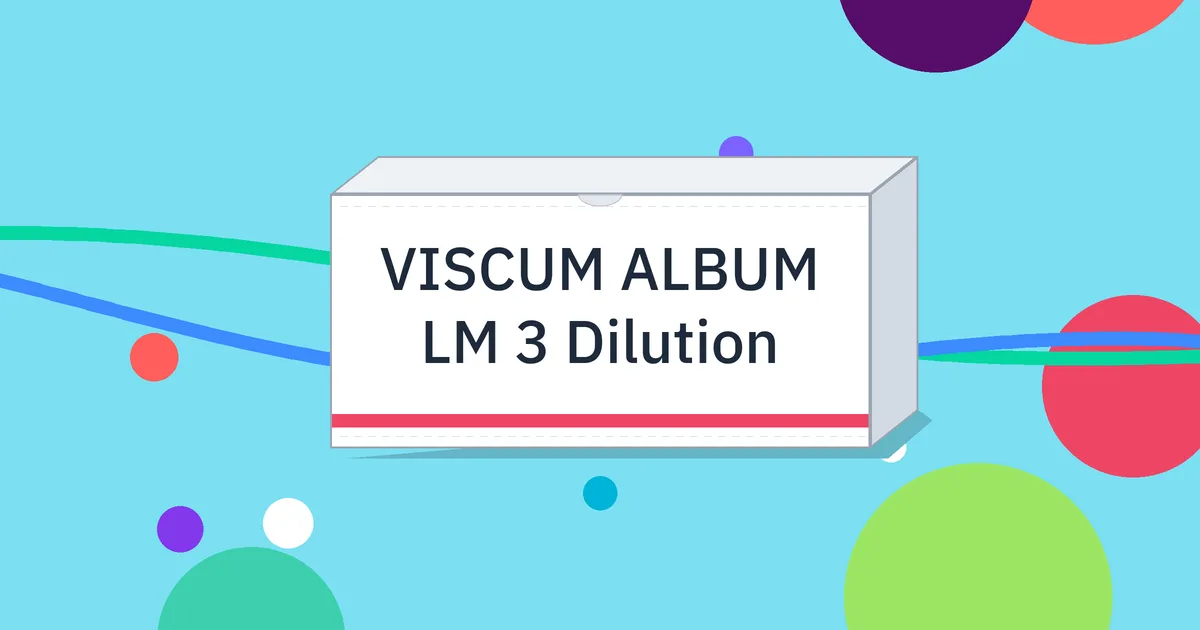 Symbolbild: Packung mit der Aufschrift VISCUM ALBUM LM 3 Dilution (PZN 13277654) – Verfügbarkeit und Bezug in Apotheken in Frankfurt am Main