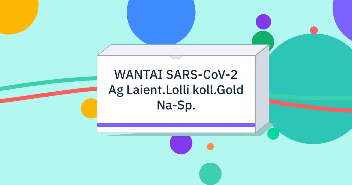 Symbolbild: Packung mit der Aufschrift WANTAI SARS-CoV-2 Ag Laient.Lolli koll.Gold Na-Sp. (PZN 17930921) – Verfügbarkeit und Bezug in Apotheken in Frankfurt am Main