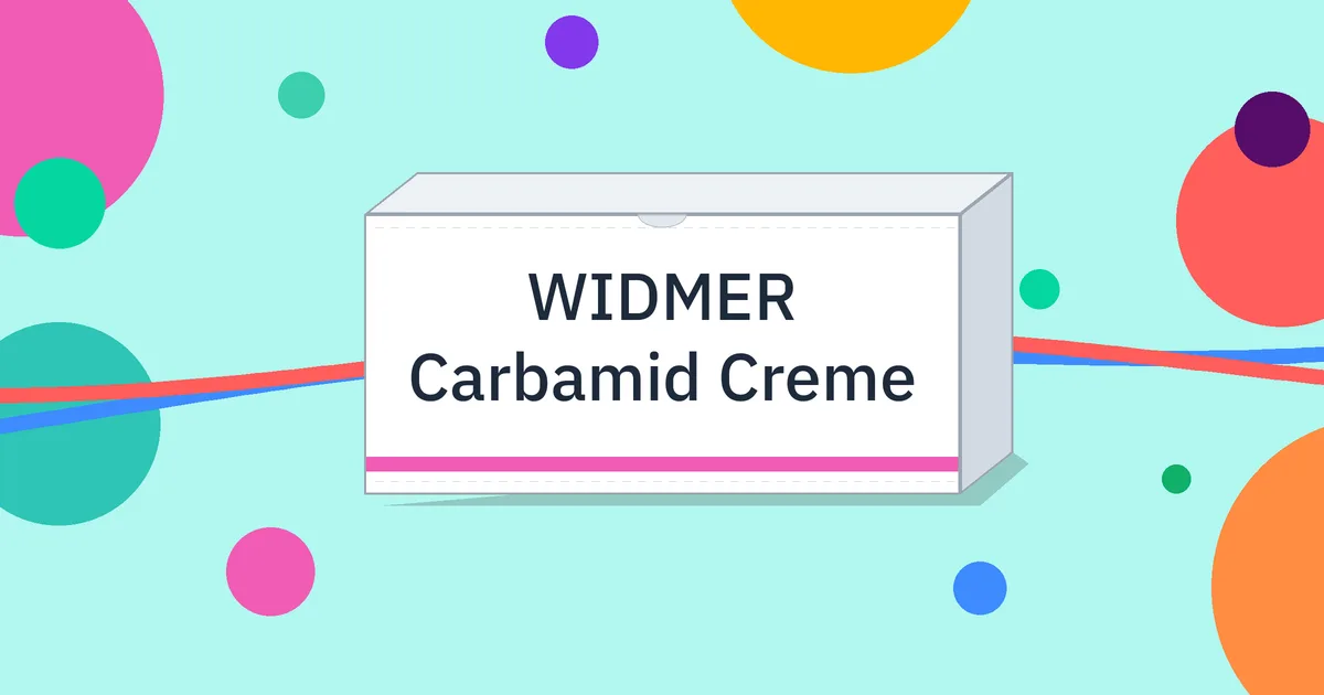 Symbolbild: Packung mit der Aufschrift WIDMER Carbamid Creme (PZN 03350410) – Verfügbarkeit und Bezug in Apotheken in Frankfurt am Main
