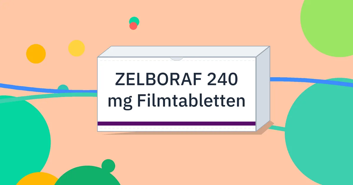 Symbolbild: Packung mit der Aufschrift ZELBORAF 240 mg Filmtabletten (PZN 19401776) – Verfügbarkeit und Bezug in Apotheken in Frankfurt am Main
