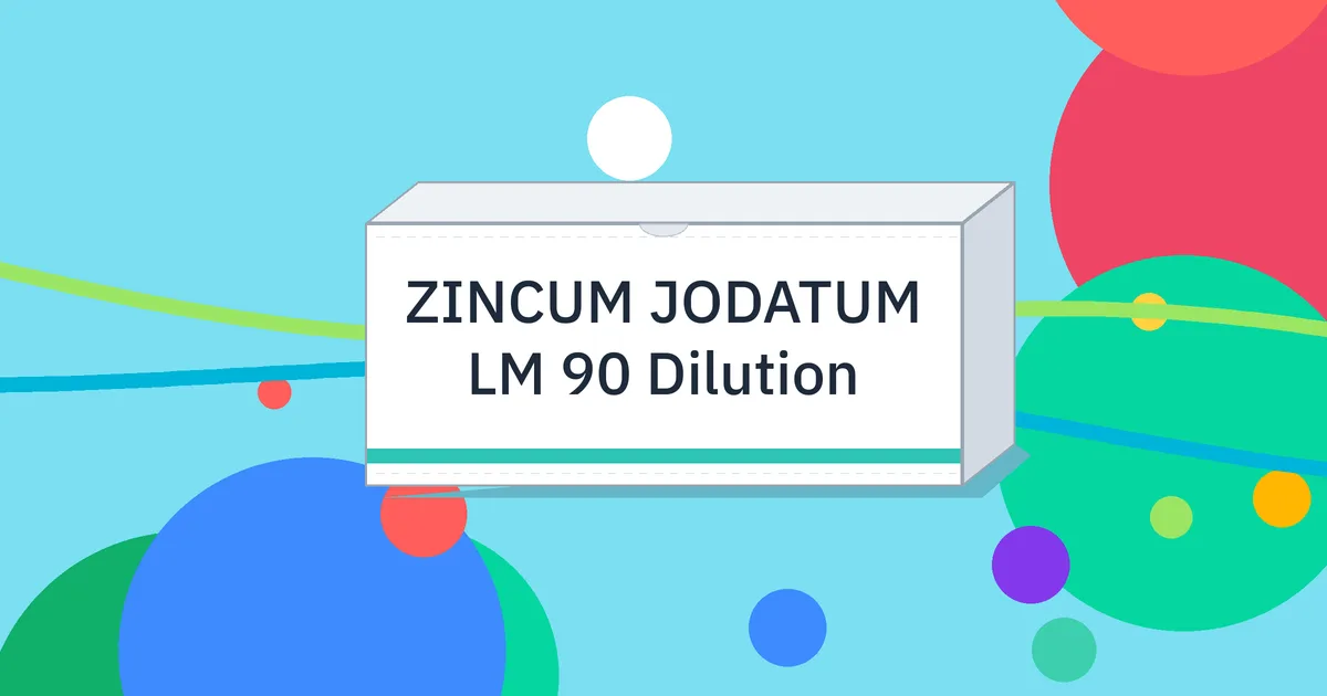 Symbolbild: Packung mit der Aufschrift ZINCUM JODATUM LM 90 Dilution (PZN 13294500) – Verfügbarkeit und Bezug in Apotheken in Frankfurt am Main
