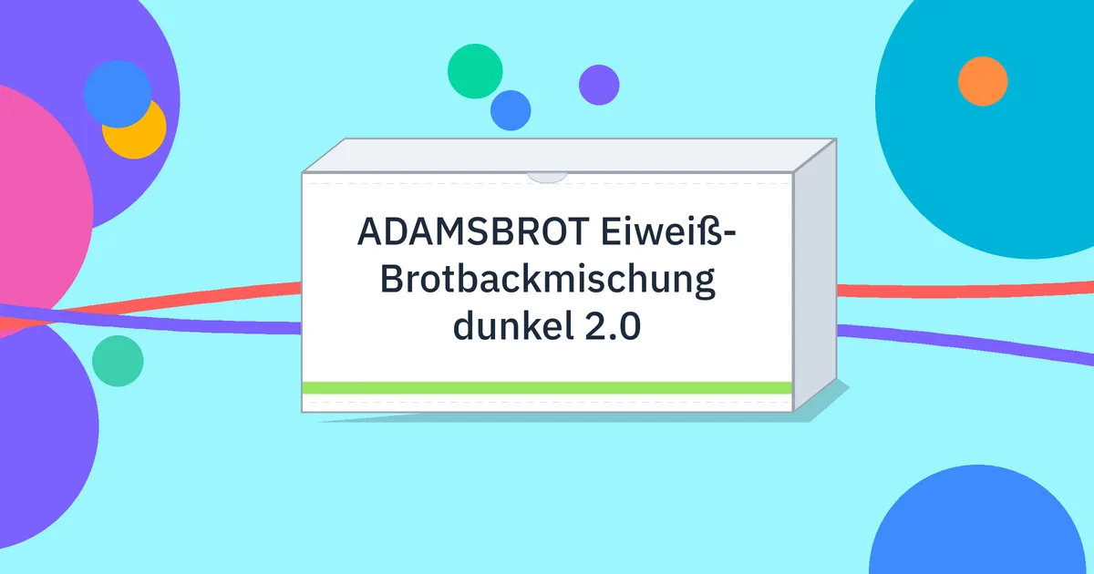 Symbolbild: Packung mit der Aufschrift ADAMSBROT Eiweiß-Brotbackmischung dunkel 2.0 (PZN 17867186) – Verfügbarkeit und Bezug in Apotheken in Frankfurt am Main