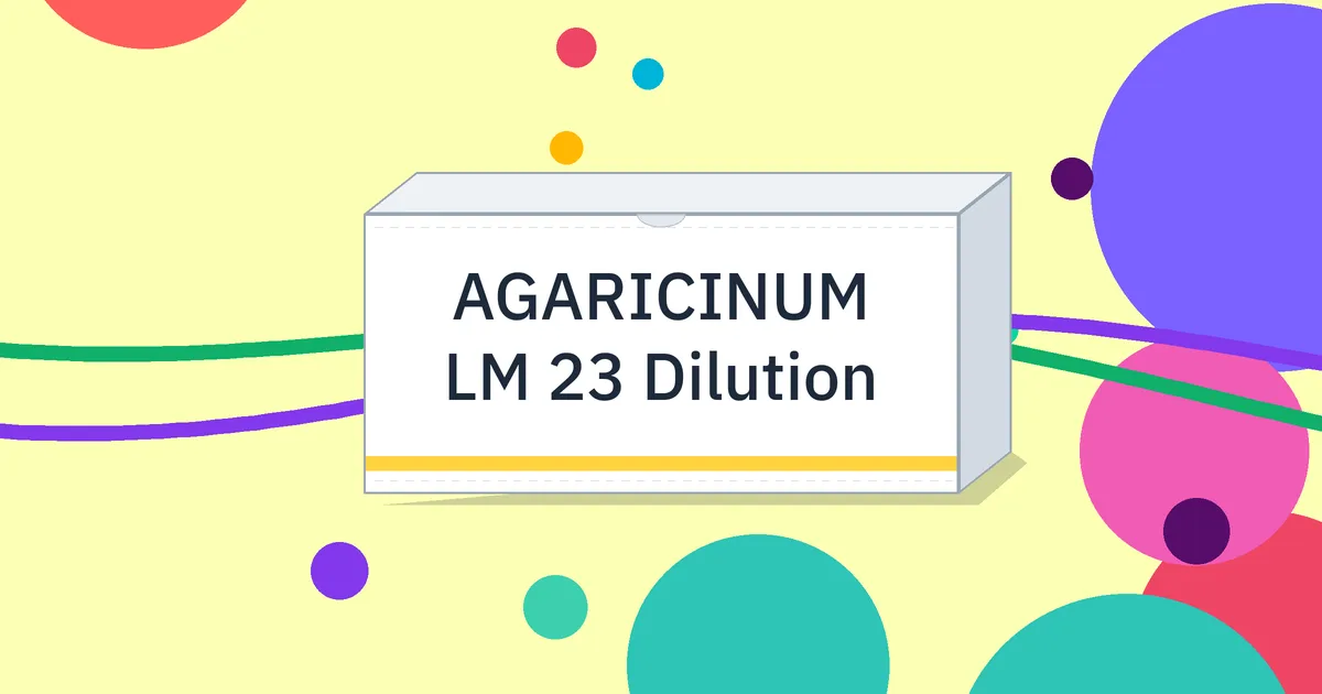 Symbolbild: Packung mit der Aufschrift AGARICINUM LM 23 Dilution (PZN 13303185) – Verfügbarkeit und Bezug in Apotheken in Frankfurt am Main