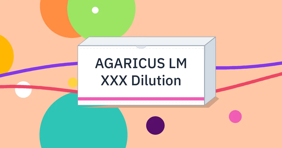 Symbolbild: Packung mit der Aufschrift AGARICUS LM XXX Dilution (PZN 04491035) – Verfügbarkeit und Bezug in Apotheken in Frankfurt am Main