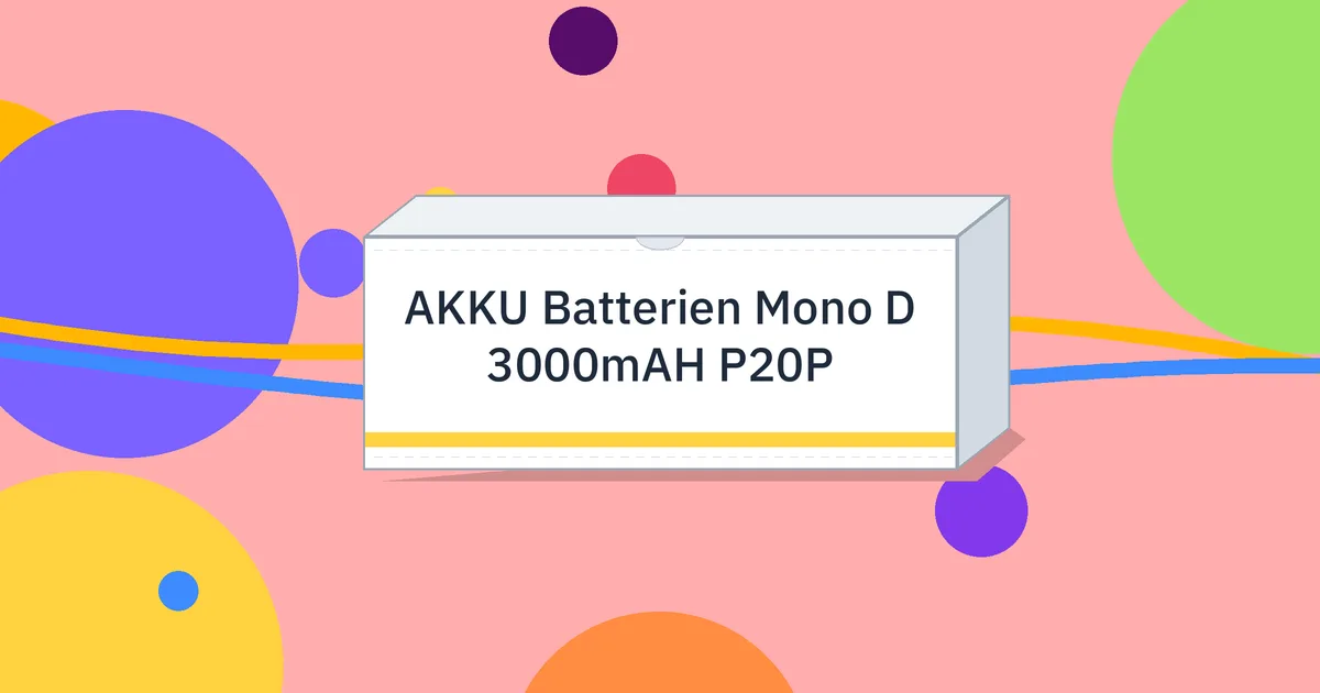 Symbolbild: Packung mit der Aufschrift AKKU Batterien Mono D 3000mAH P20P (PZN 01745156) – Verfügbarkeit und Bezug in Apotheken in Frankfurt am Main