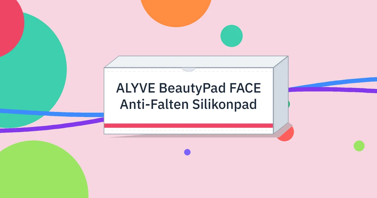 Symbolbild: Packung mit der Aufschrift ALYVE BeautyPad FACE Anti-Falten Silikonpad (PZN 18767268) – Verfügbarkeit und Bezug in Apotheken in Frankfurt am Main