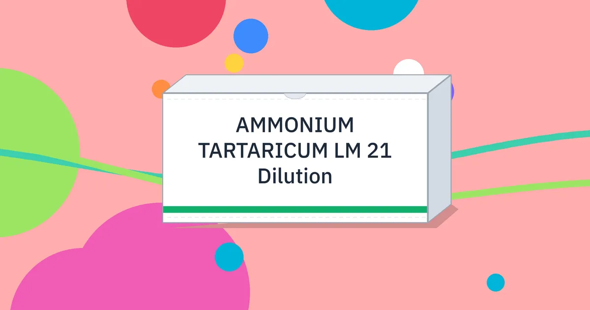 Symbolbild: Packung mit der Aufschrift AMMONIUM TARTARICUM LM 21 Dilution (PZN 12761626) – Verfügbarkeit und Bezug in Apotheken in Frankfurt am Main