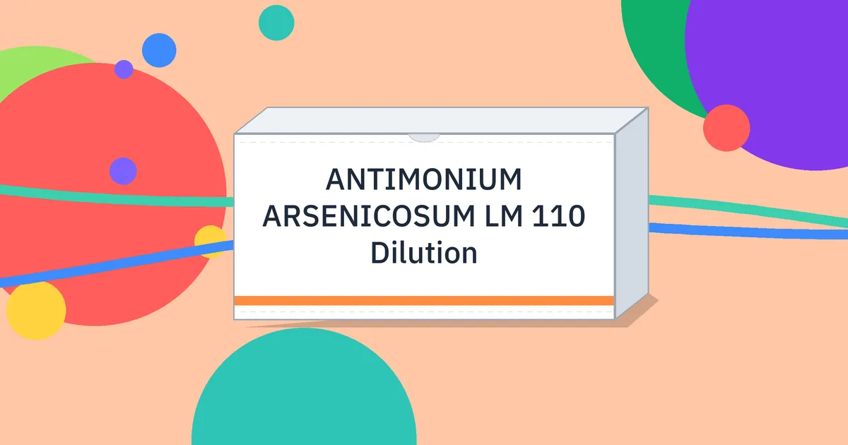 Symbolbild: Packung mit der Aufschrift ANTIMONIUM ARSENICOSUM LM 110 Dilution (PZN 13372447) – Verfügbarkeit und Bezug in Apotheken in Frankfurt am Main