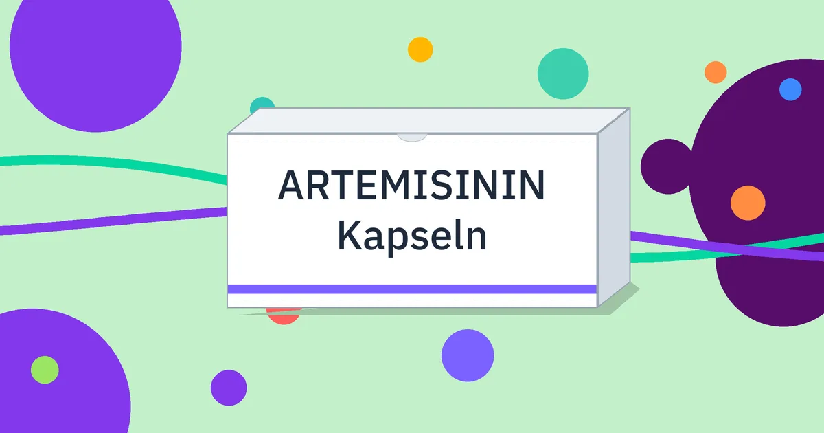 Symbolbild: Packung mit der Aufschrift ARTEMISININ Kapseln (PZN 06435058) – Verfügbarkeit und Bezug in Apotheken in Frankfurt am Main