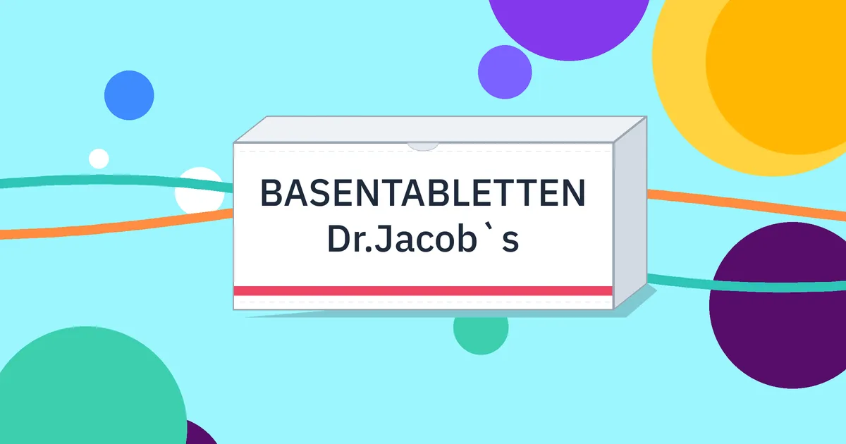 Symbolbild: Packung mit der Aufschrift BASENTABLETTEN Dr.Jacob`s (PZN 01054558) – Verfügbarkeit und Bezug in Apotheken in Frankfurt am Main