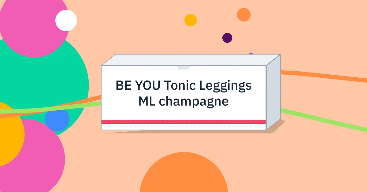 Symbolbild: Packung mit der Aufschrift BE YOU Tonic Leggings ML champagne (PZN 20376457) – Verfügbarkeit und Bezug in Apotheken in Frankfurt am Main