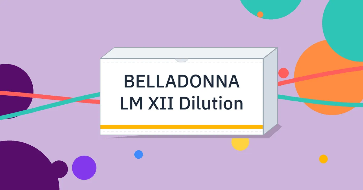 Symbolbild: Packung mit der Aufschrift BELLADONNA LM XII Dilution (PZN 02673849) – Verfügbarkeit und Bezug in Apotheken in Frankfurt am Main