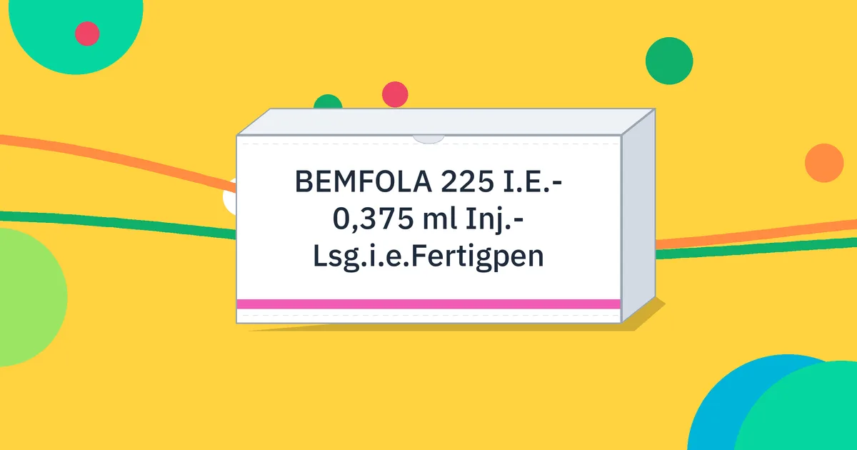Symbolbild: Packung mit der Aufschrift BEMFOLA 225 I.E.-0,375 ml Inj.-Lsg.i.e.Fertigpen (PZN 15896657) – Verfügbarkeit und Bezug in Apotheken in Frankfurt am Main