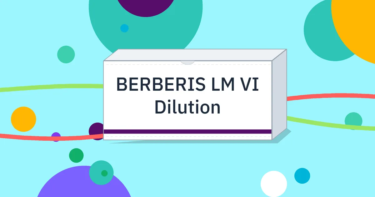 Symbolbild: Packung mit der Aufschrift BERBERIS LM VI Dilution (PZN 02667872) – Verfügbarkeit und Bezug in Apotheken in Frankfurt am Main