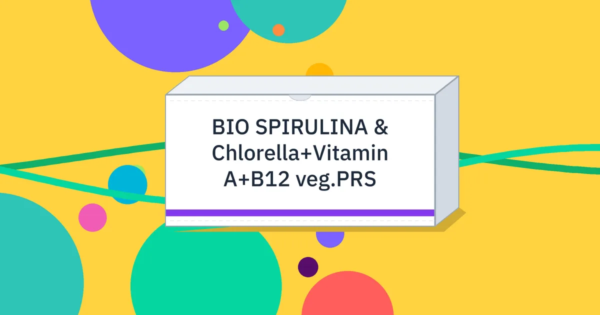 Symbolbild: Packung mit der Aufschrift BIO SPIRULINA & Chlorella+Vitamin A+B12 veg.PRS (PZN 20547640) – Verfügbarkeit und Bezug in Apotheken in Frankfurt am Main