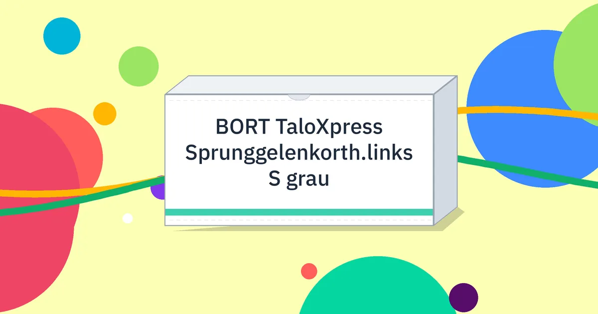 Symbolbild: Packung mit der Aufschrift BORT TaloXpress Sprunggelenkorth.links S grau (PZN 15253623) – Verfügbarkeit und Bezug in Apotheken in Frankfurt am Main