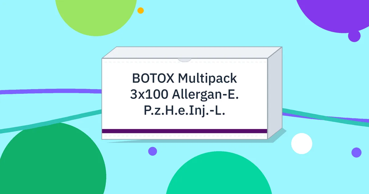 Symbolbild: Packung mit der Aufschrift BOTOX Multipack 3x100 Allergan-E. P.z.H.e.Inj.-L. (PZN 11893811) – Verfügbarkeit und Bezug in Apotheken in Frankfurt am Main