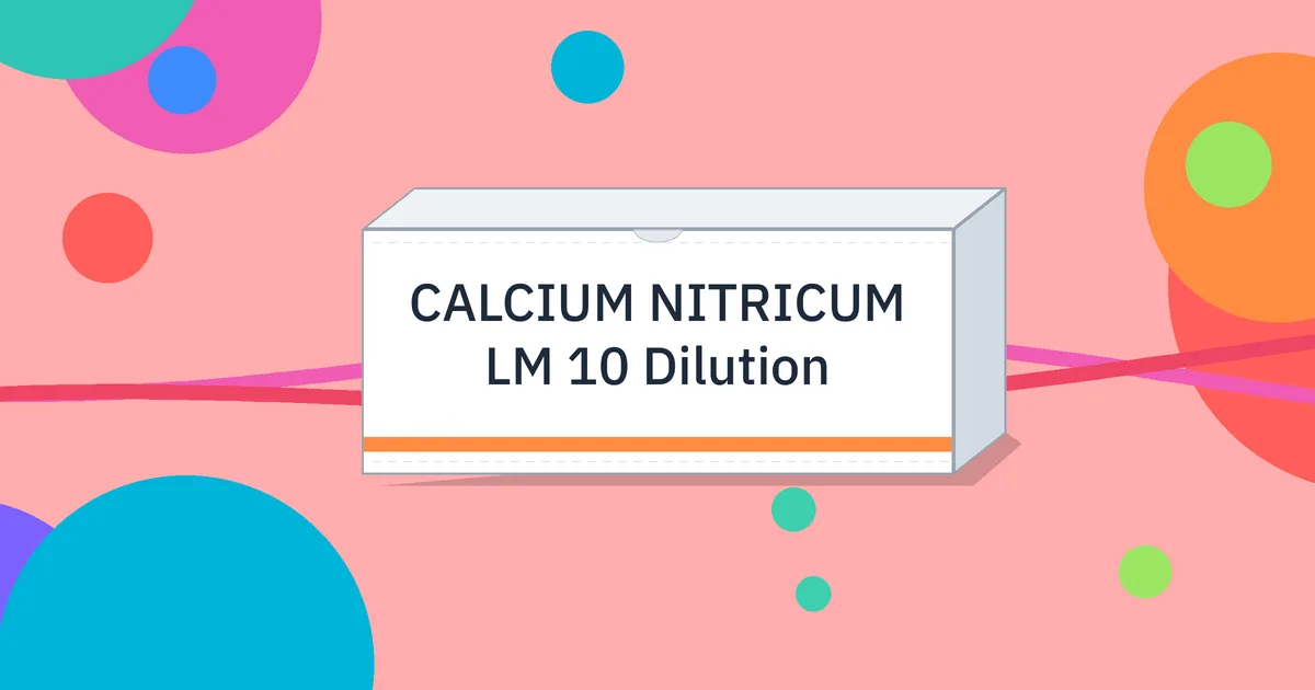 Symbolbild: Packung mit der Aufschrift CALCIUM NITRICUM LM 10 Dilution (PZN 13409713) – Verfügbarkeit und Bezug in Apotheken in Frankfurt am Main