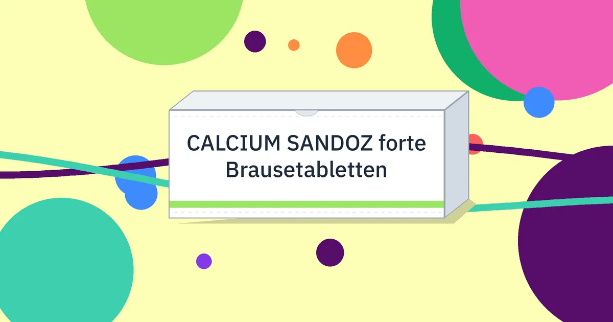 Symbolbild: Packung mit der Aufschrift CALCIUM SANDOZ forte Brausetabletten (PZN 00169650) – Verfügbarkeit und Bezug in Apotheken in Frankfurt am Main