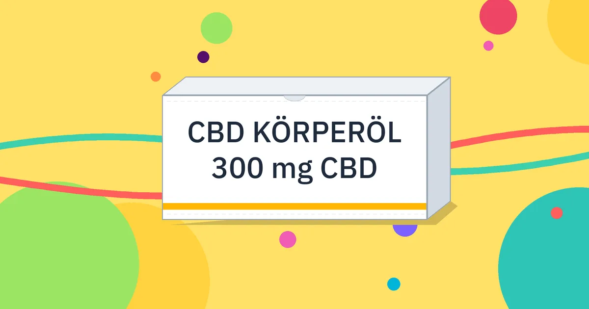 Symbolbild: Packung mit der Aufschrift CBD KÖRPERÖL 300 mg CBD (PZN 19399074) – Verfügbarkeit und Bezug in Apotheken in Frankfurt am Main