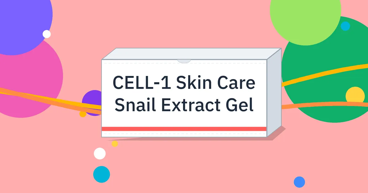 Symbolbild: Packung mit der Aufschrift CELL-1 Skin Care Snail Extract Gel (PZN 17976946) – Verfügbarkeit und Bezug in Apotheken in Frankfurt am Main