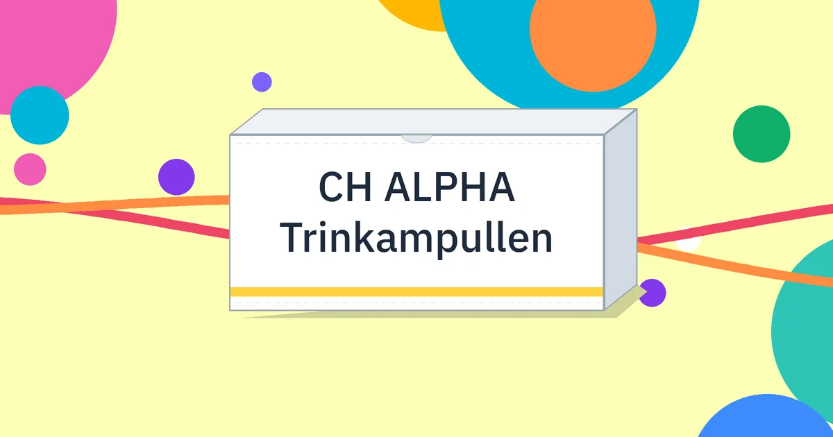 Symbolbild: Packung mit der Aufschrift CH ALPHA Trinkampullen (PZN 03675224) – Verfügbarkeit und Bezug in Apotheken in Frankfurt am Main