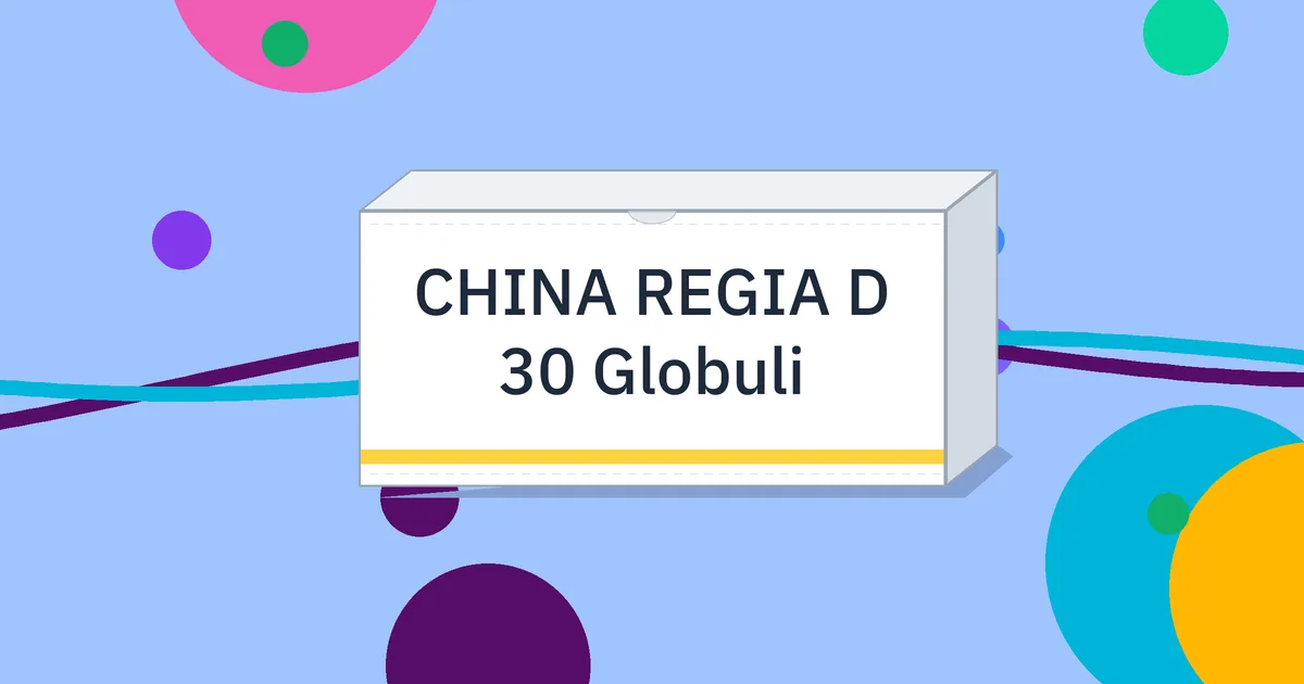 Symbolbild: Packung mit der Aufschrift CHINA REGIA D 30 Globuli (PZN 16690030) – Verfügbarkeit und Bezug in Apotheken in Frankfurt am Main
