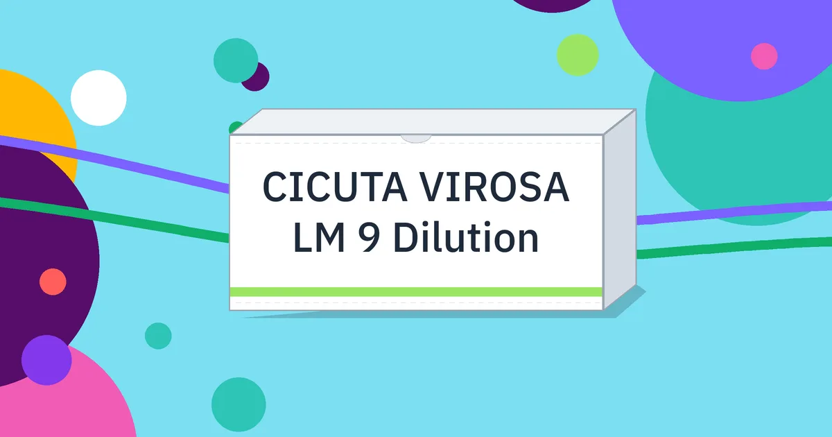 Symbolbild: Packung mit der Aufschrift CICUTA VIROSA LM 9 Dilution (PZN 12818668) – Verfügbarkeit und Bezug in Apotheken in Frankfurt am Main