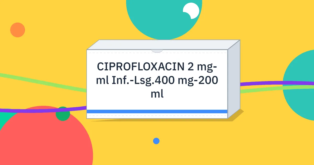Symbolbild: Packung mit der Aufschrift CIPROFLOXACIN 2 mg-ml Inf.-Lsg.400 mg-200 ml (PZN 10274394) – Verfügbarkeit und Bezug in Apotheken in Frankfurt am Main