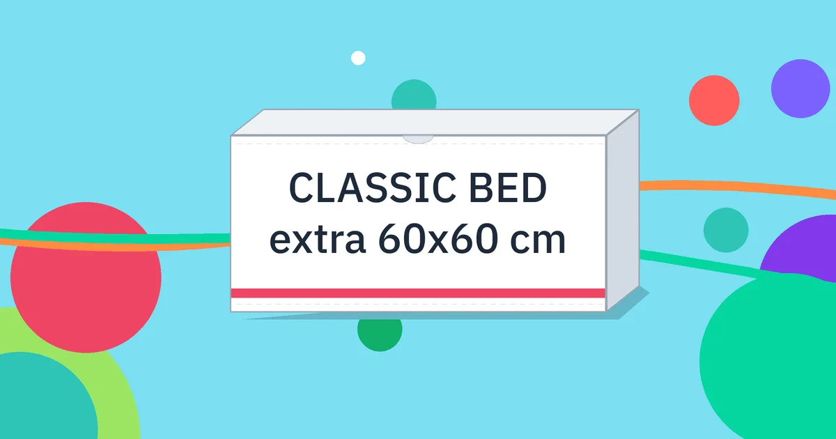 Symbolbild: Packung mit der Aufschrift CLASSIC BED extra 60x60 cm (PZN 08834934) – Verfügbarkeit und Bezug in Apotheken in Frankfurt am Main
