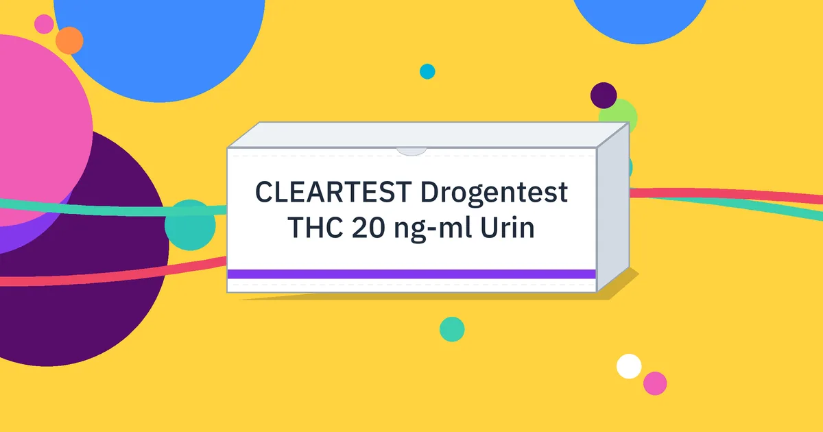 Symbolbild: Packung mit der Aufschrift CLEARTEST Drogentest THC 20 ng-ml Urin (PZN 18046801) – Verfügbarkeit und Bezug in Apotheken in Frankfurt am Main
