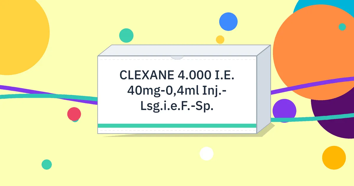Symbolbild: Packung mit der Aufschrift CLEXANE 4.000 I.E. 40mg-0,4ml Inj.-Lsg.i.e.F.-Sp. (PZN 14328649) – Verfügbarkeit und Bezug in Apotheken in Frankfurt am Main