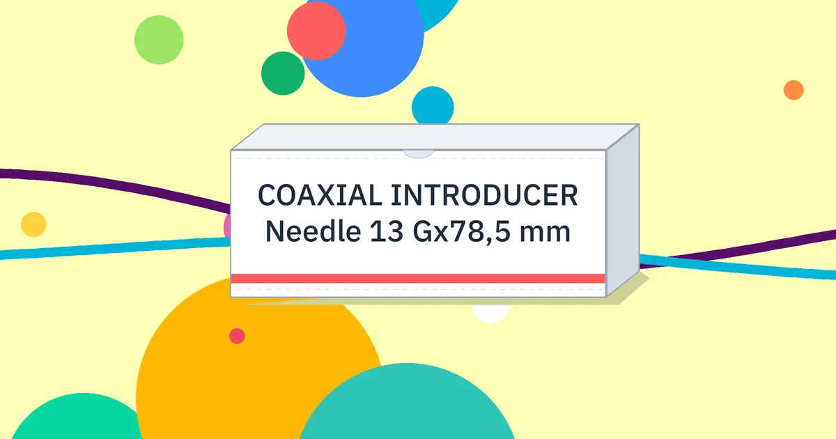 Symbolbild: Packung mit der Aufschrift COAXIAL INTRODUCER Needle 13 Gx78,5 mm (PZN 14383909) – Verfügbarkeit und Bezug in Apotheken in Frankfurt am Main