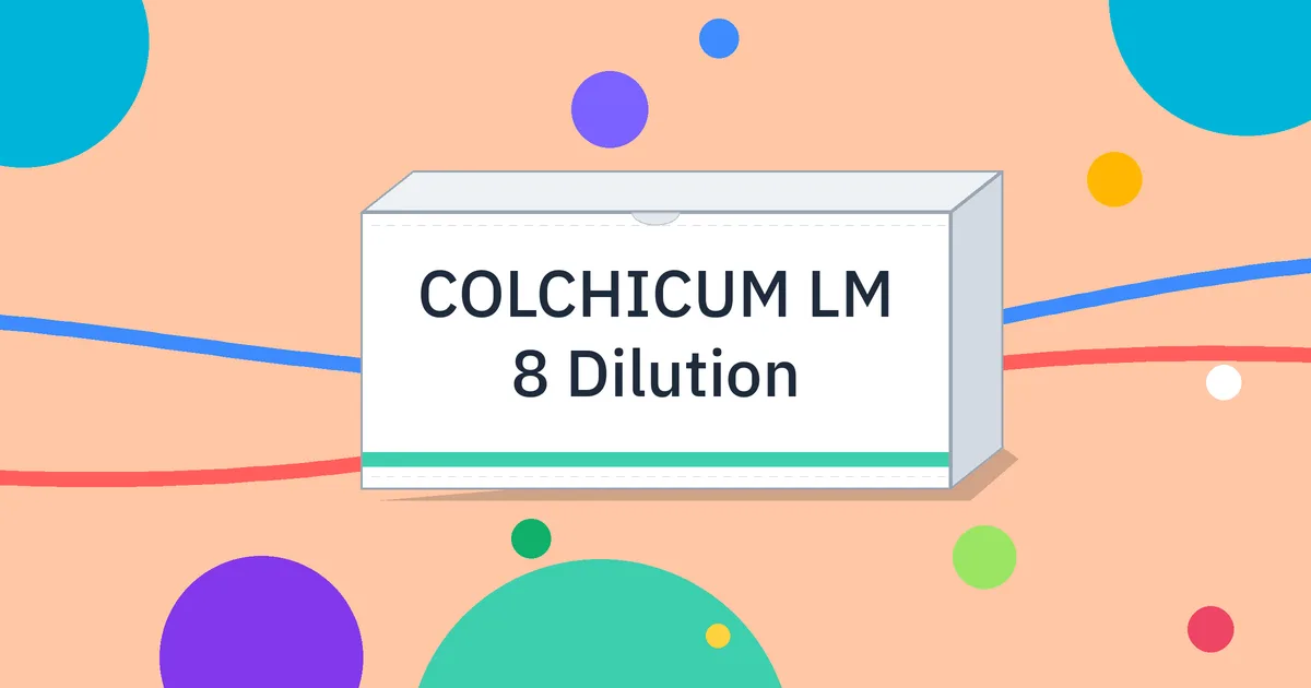 Symbolbild: Packung mit der Aufschrift COLCHICUM LM 8 Dilution (PZN 12832177) – Verfügbarkeit und Bezug in Apotheken in Frankfurt am Main