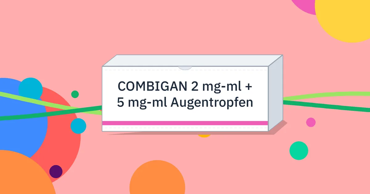 Symbolbild: Packung mit der Aufschrift COMBIGAN 2 mg-ml + 5 mg-ml Augentropfen (PZN 18226986) – Verfügbarkeit und Bezug in Apotheken in Frankfurt am Main