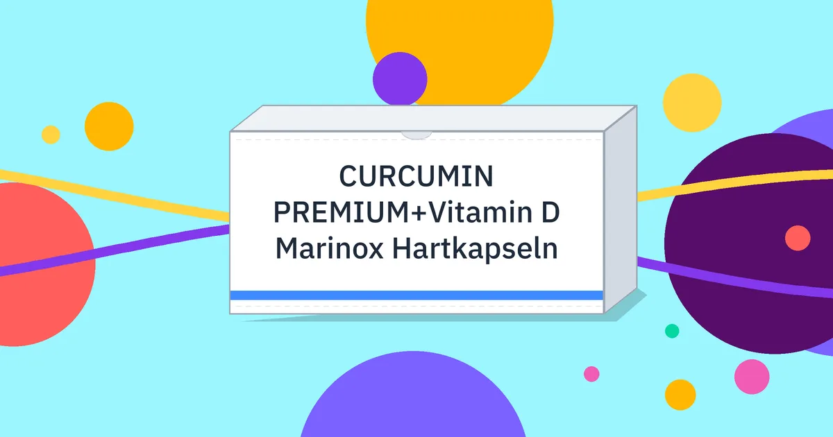 Symbolbild: Packung mit der Aufschrift CURCUMIN PREMIUM+Vitamin D Marinox Hartkapseln (PZN 10275761) – Verfügbarkeit und Bezug in Apotheken in Frankfurt am Main