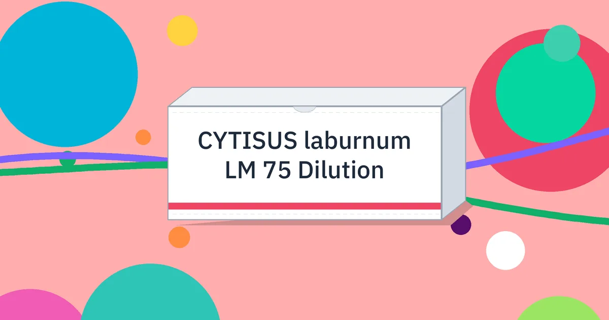 Symbolbild: Packung mit der Aufschrift CYTISUS laburnum LM 75 Dilution (PZN 13460789) – Verfügbarkeit und Bezug in Apotheken in Frankfurt am Main