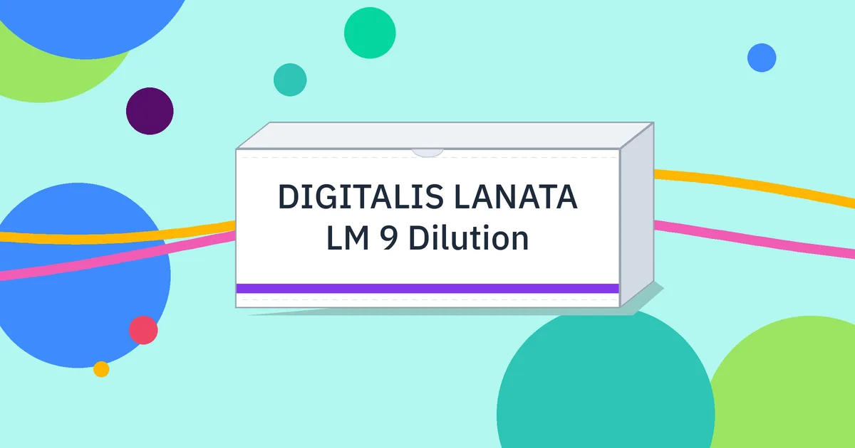 Symbolbild: Packung mit der Aufschrift DIGITALIS LANATA LM 9 Dilution (PZN 12841727) – Verfügbarkeit und Bezug in Apotheken in Frankfurt am Main