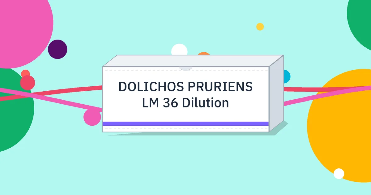 Symbolbild: Packung mit der Aufschrift DOLICHOS PRURIENS LM 36 Dilution (PZN 13466786) – Verfügbarkeit und Bezug in Apotheken in Frankfurt am Main
