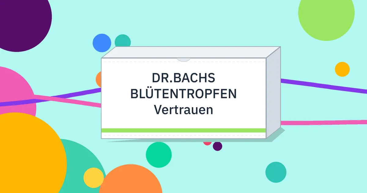 Symbolbild: Packung mit der Aufschrift DR.BACHS BLÜTENTROPFEN Vertrauen (PZN 17193782) – Verfügbarkeit und Bezug in Apotheken in Frankfurt am Main