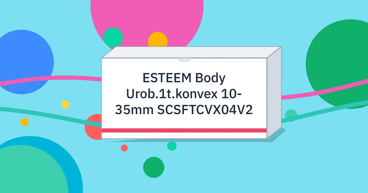 Symbolbild: Packung mit der Aufschrift ESTEEM Body Urob.1t.konvex 10-35mm SCSFTCVX04V2 (PZN 18838376) – Verfügbarkeit und Bezug in Apotheken in Frankfurt am Main